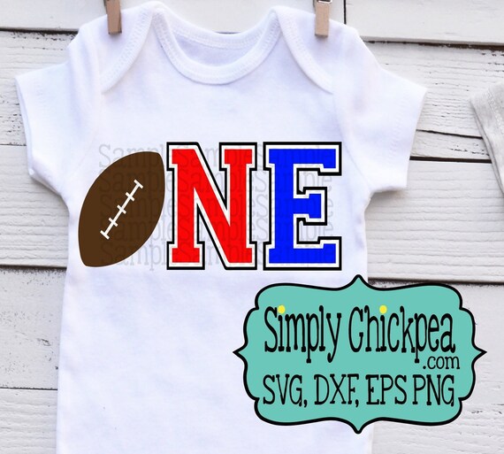One Football SVG football svg design football iron on baby | Etsy