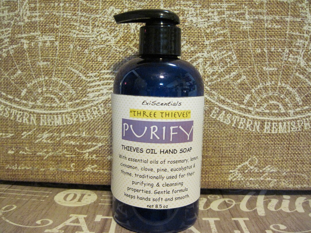 PURIFY Hand Soap Purify Thieves Oil Hand Soap Liquid Soap 8oz - Etsy