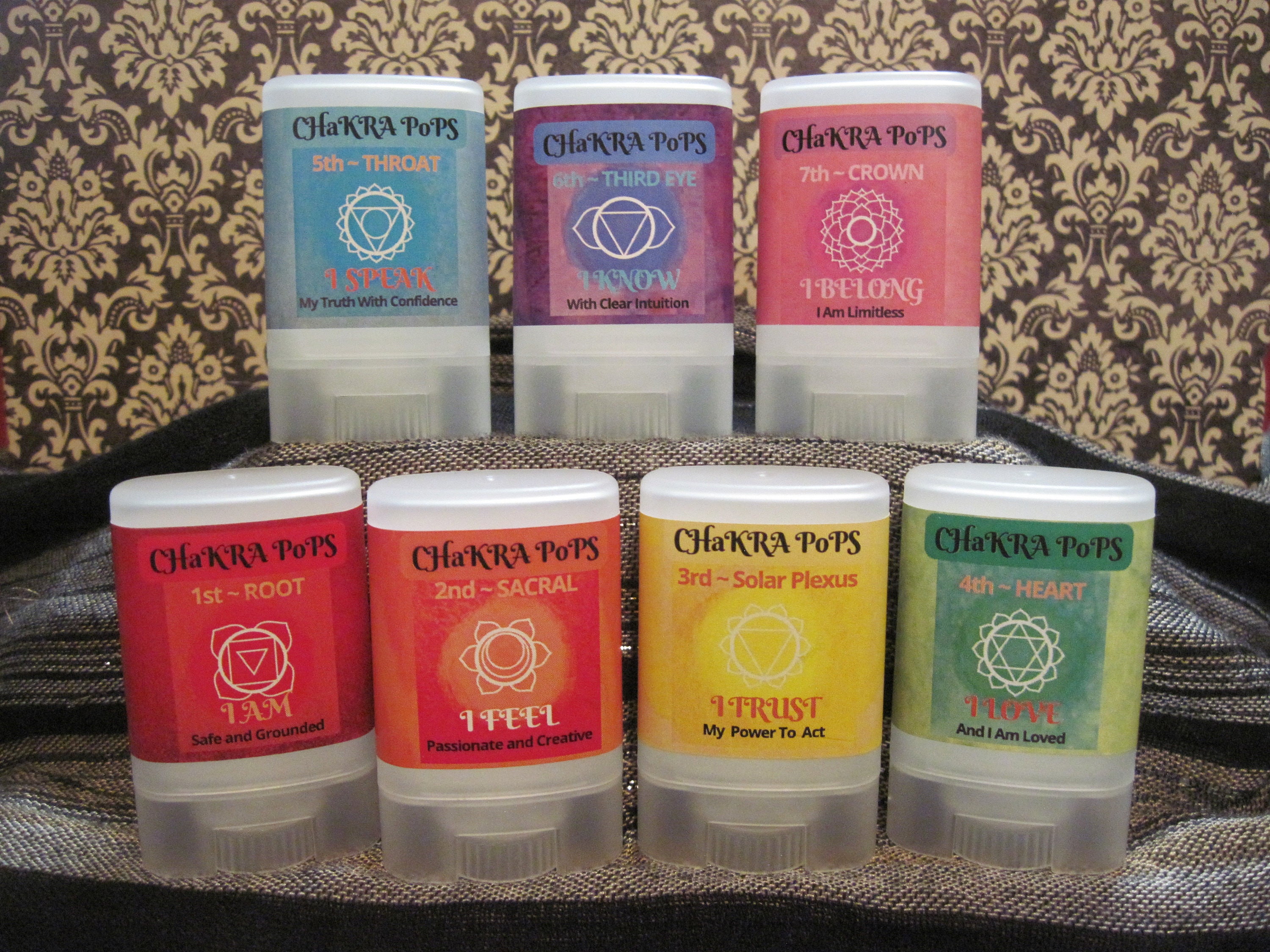 Chakra Pops / Chakra Sticks / Solid Essential Oil Perfume - Etsy UK