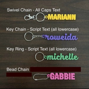 Personalized 3D Name Keychains, Custom Bag Tags, Bag Backpack Hangs ...