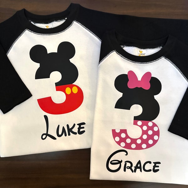 Minnie Mouse 3 Year Old Birthday Shirt - Etsy