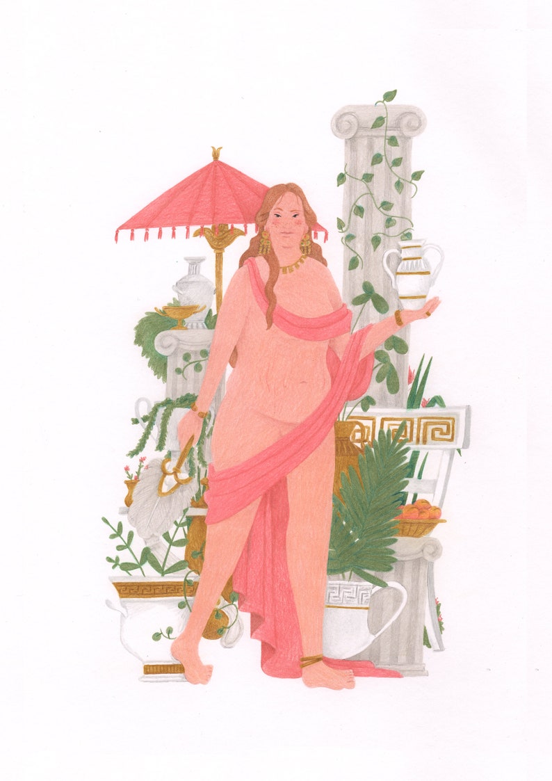 Original A3 Hermaphroditus Illustration - Etsy