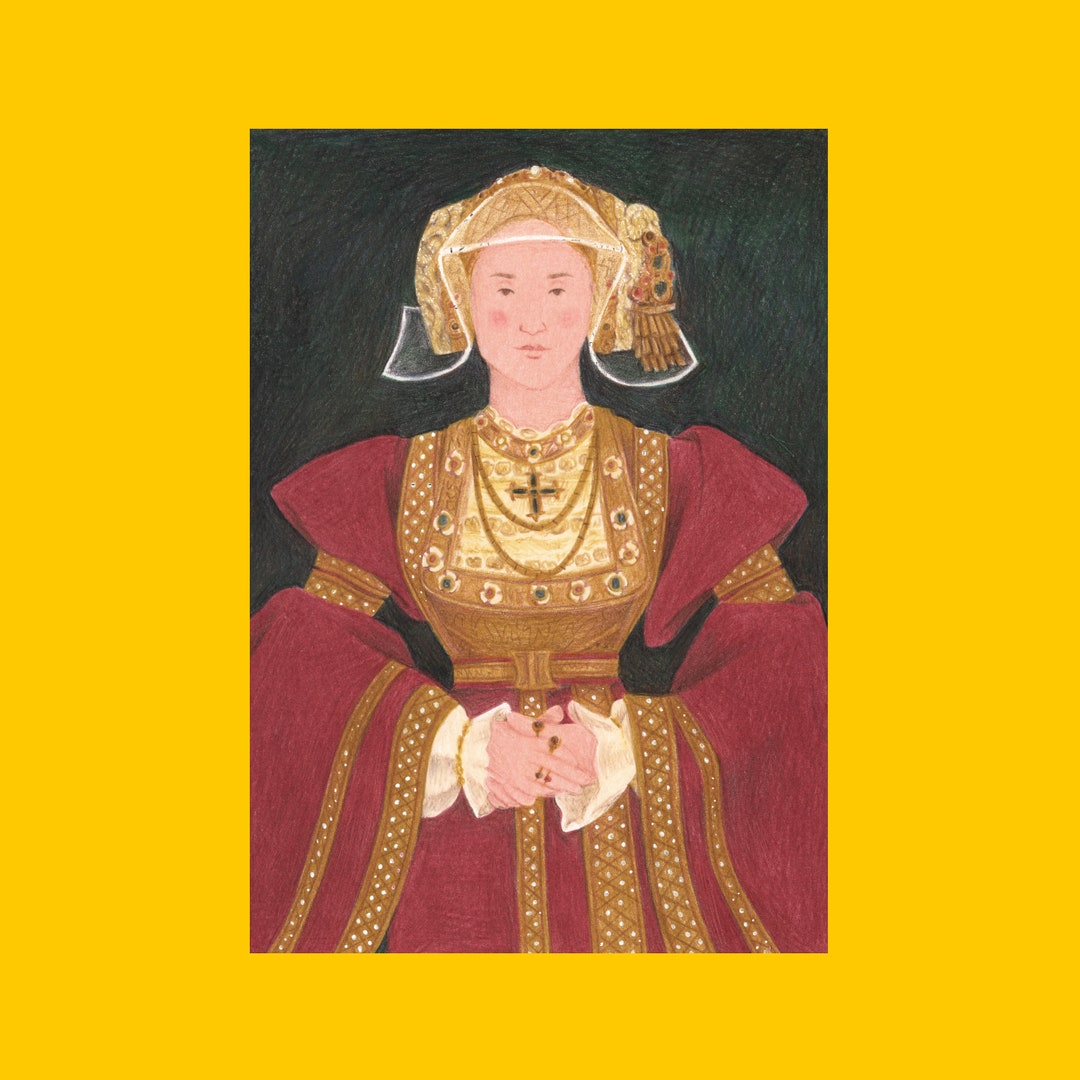 A4 Anne of Cleves Portrait Print - Etsy