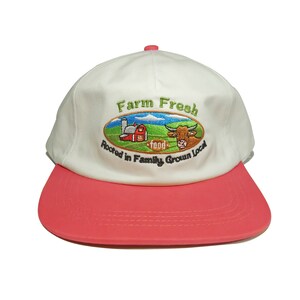 Farm Fresh Hat White 5 Panel Cap - Etsy