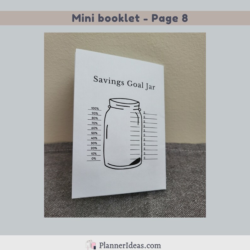 Foldable Printable Pocket Wallet Size Notebooks 100 Days Savings ...