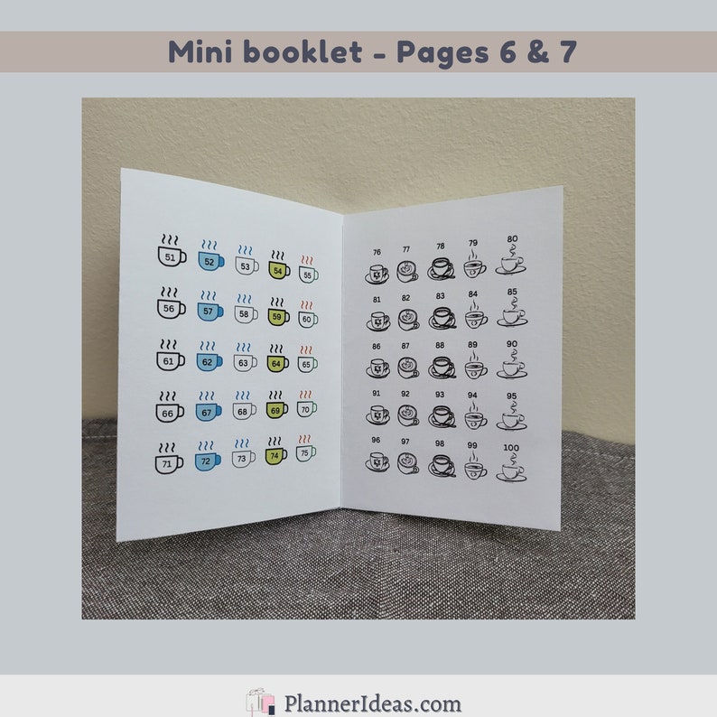 Foldable Printable Pocket Wallet Size Notebooks 100 Days Savings ...