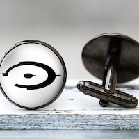 Computer Nerd Gift Cuff Links Tie Clip Power Button Tech Cufflinks ...