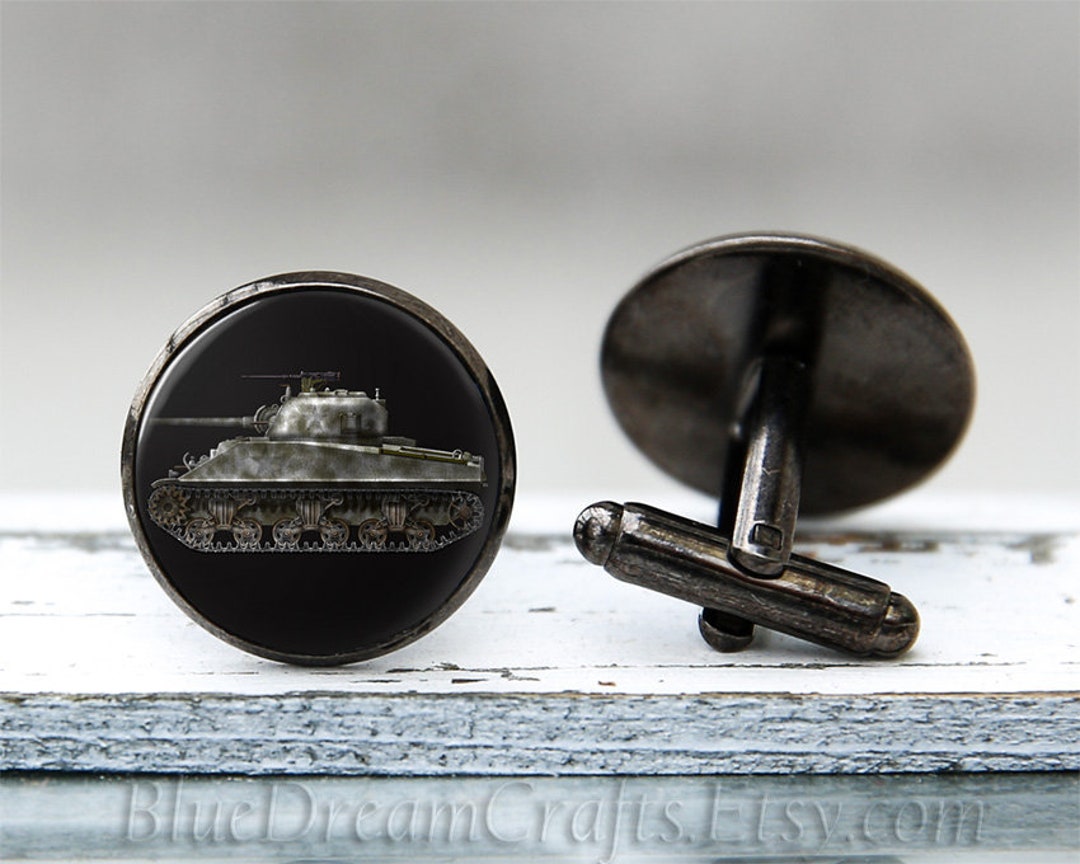 Tank Cufflinks Mens Battle Panzer Tank Geekery Nerds Military Best Man ...