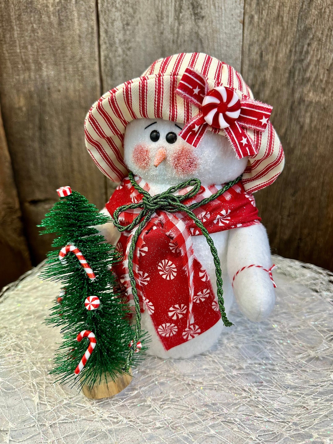 Christmas Snowmen, "myra " - 9" Winter Snowman W Name Tag, Snowman ...