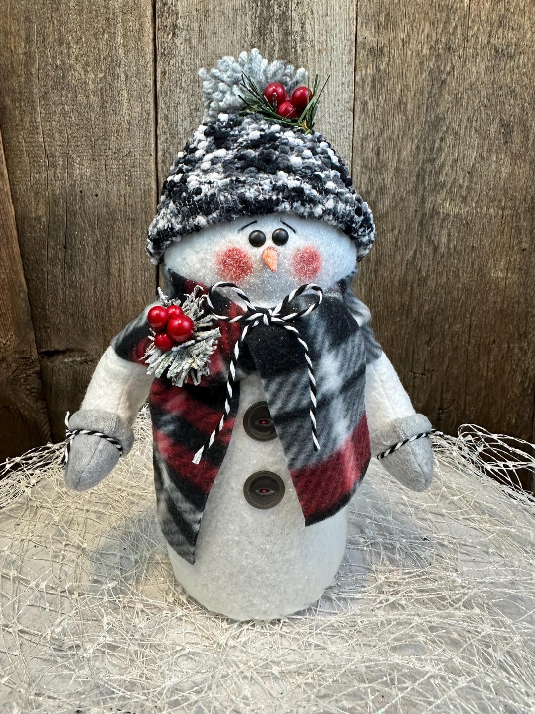 Handmade Stuffed Snowmen, joan 9 Snowman, Snowman Decor, Snowman ...