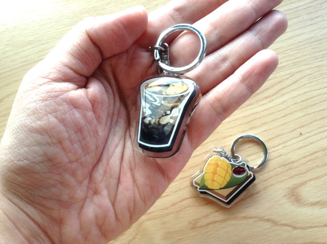 Filipino Food Acrylic Keychain Pinoy Food Keychains Dessert - Etsy