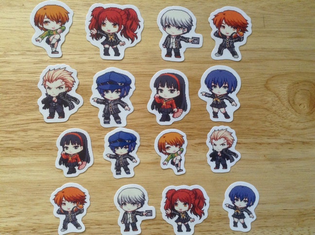 Persona 4 Vinyl Stickers, Video Game Sticker, Yu Narukami, Chie, Yukiko ...