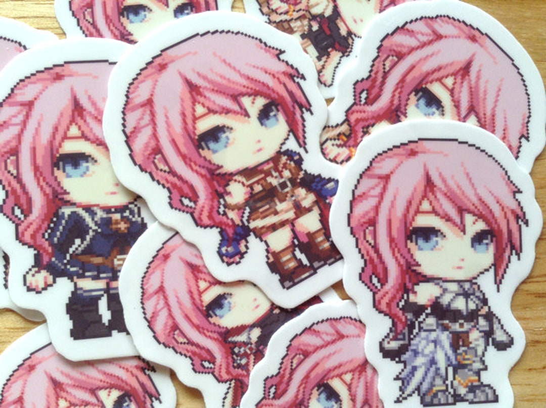 FFXIII Lightning Vinyl Stickers, Final Fantasy XIII Lightning Stickers ...