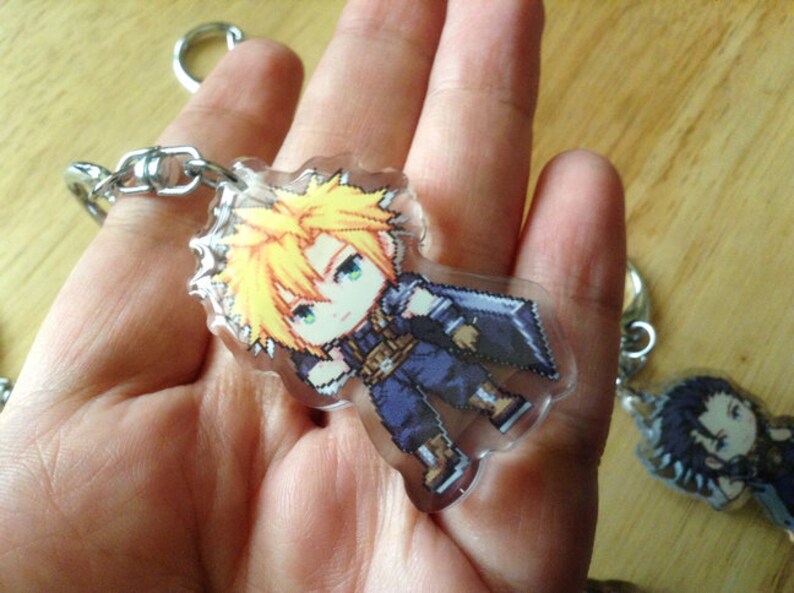 FF7 Acrylic Keychain Cloud Strife Tifa Lockheart Aeris - Etsy