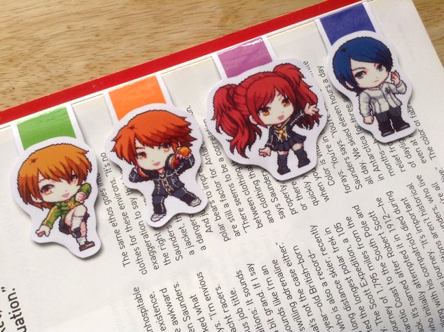 Persona Magnetic Bookmarks Aigis Magnetic Bookmark Persona | Etsy