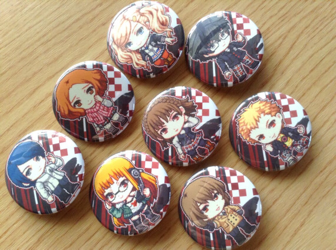Persona Button Pins Persona Pins Futaba Sakura Ann - Etsy