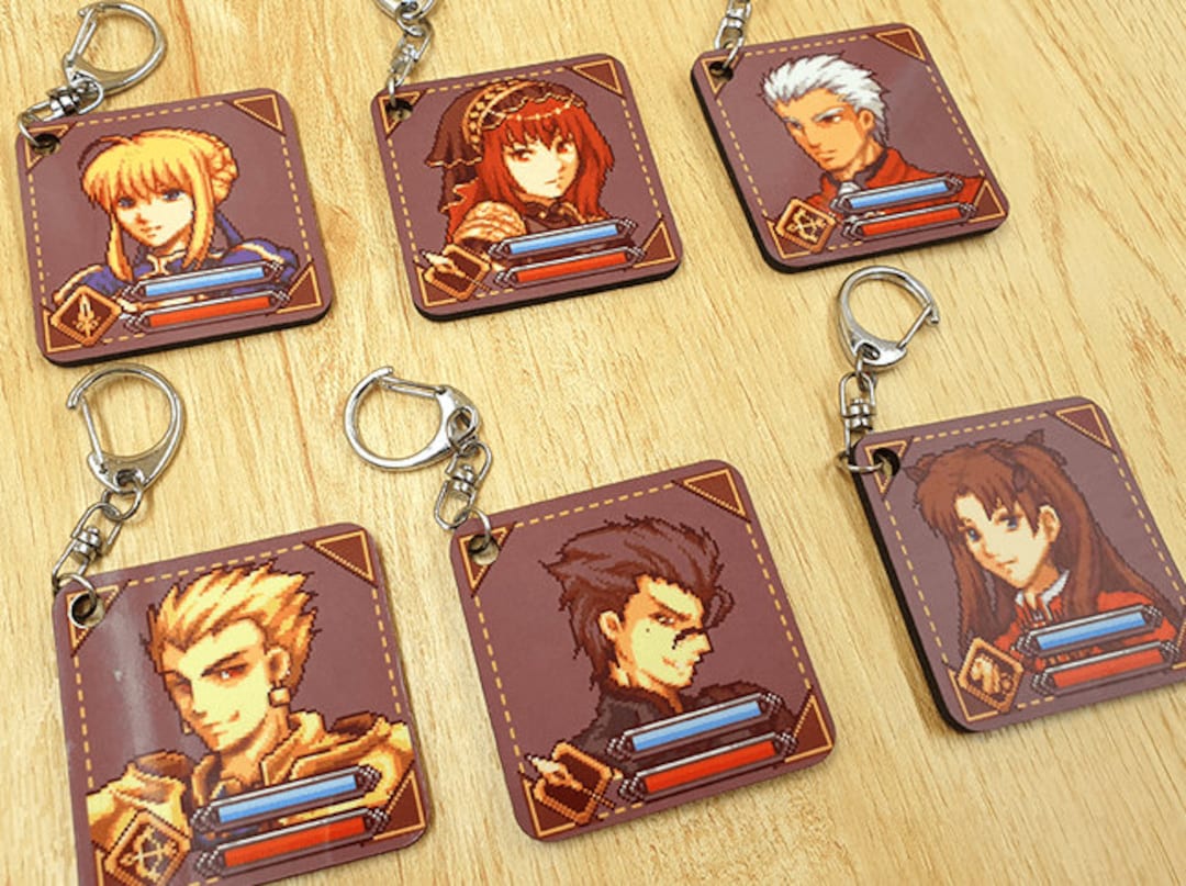 Fate Keychain, Fate Grand Order, Saber Keychain, Gilgamesh Keychain ...