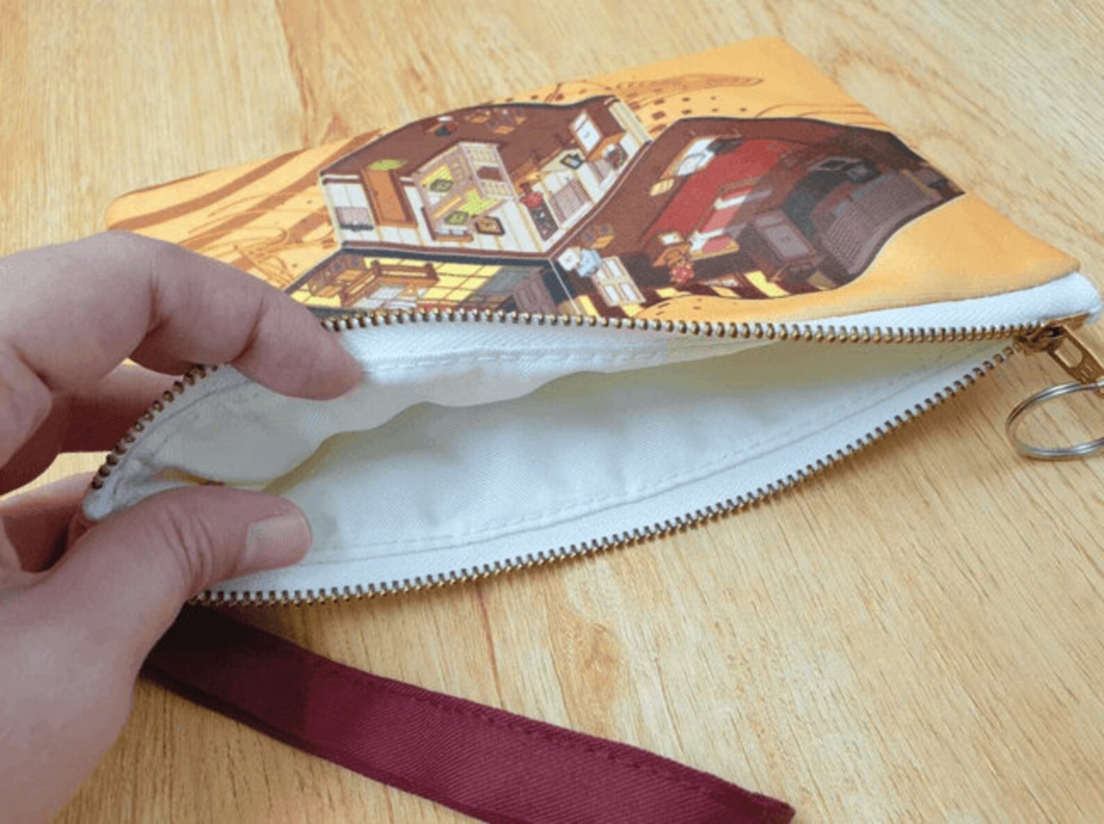 Pixel zipper pouch cute pouch pixel art Travel pouch Coin | Etsy