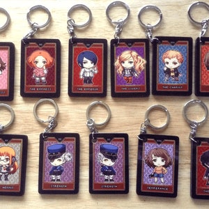 Persona Tarot Keychains, Persona Tarot, Persona Tarot Keychain, Tarot ...