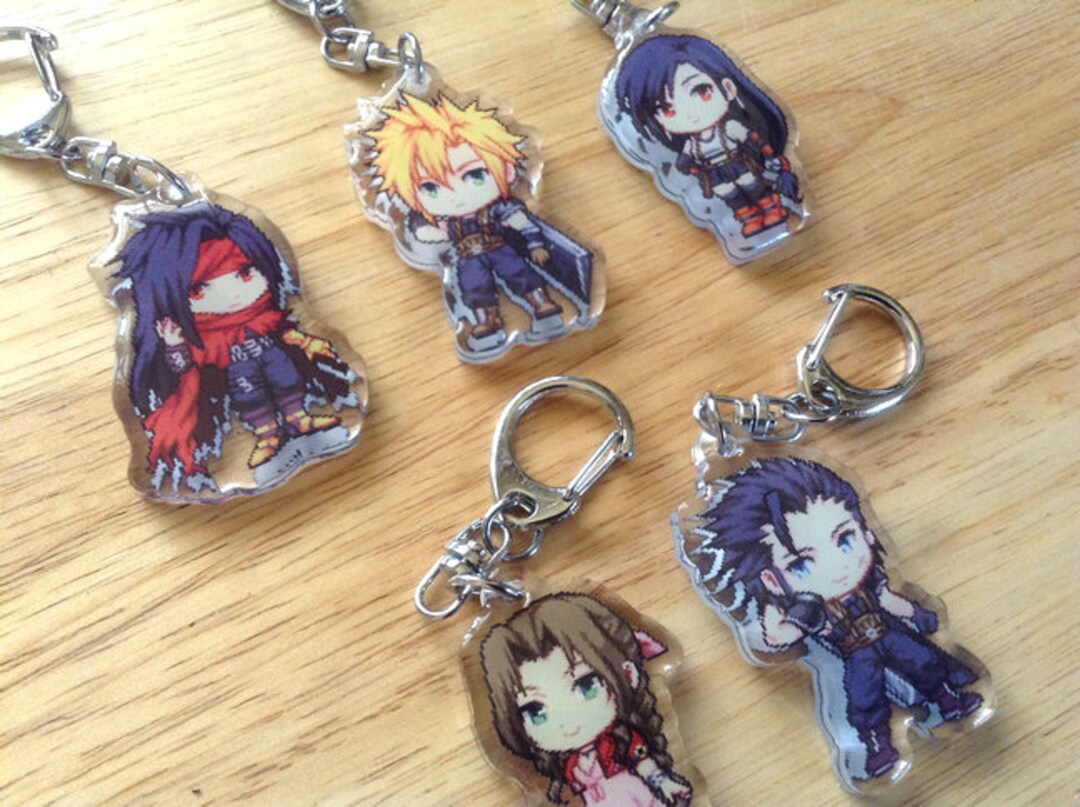 FF7 Acrylic Keychain Cloud Strife Tifa Lockheart Aeris - Etsy