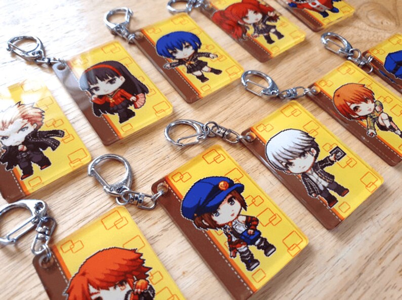 Persona 4 Acrylic Charms Persona 4 Keychain Persona 4 - Etsy