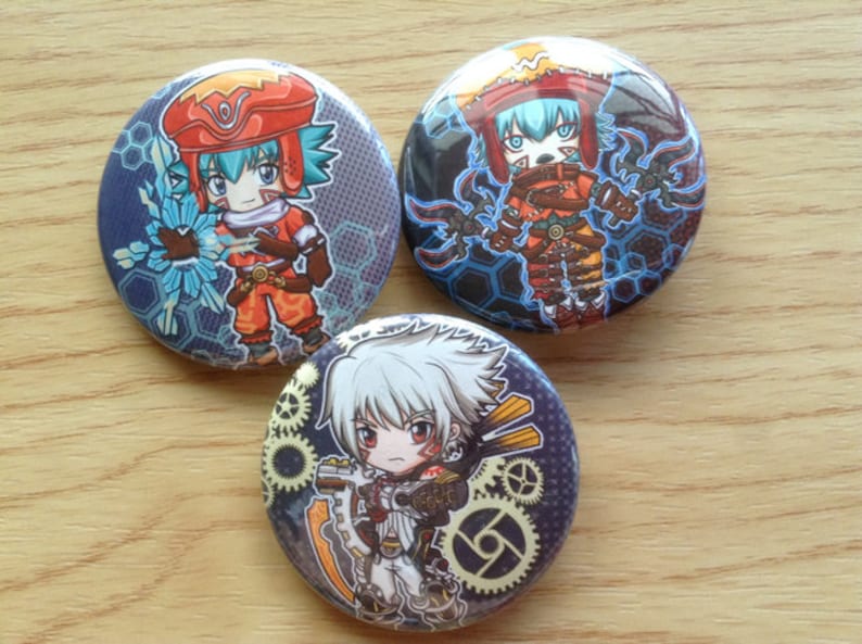 Dot hack button pins .hack Kite .hack GU Haseo .hack Azure | Etsy