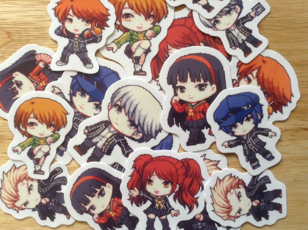 Persona 4 Vinyl Stickers Video Game Sticker Yu Narukami - Etsy