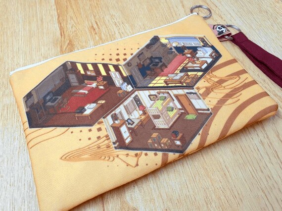 Pixel Zipper Pouch Cute Pouch Pixel Art Travel Pouch Coin - Etsy