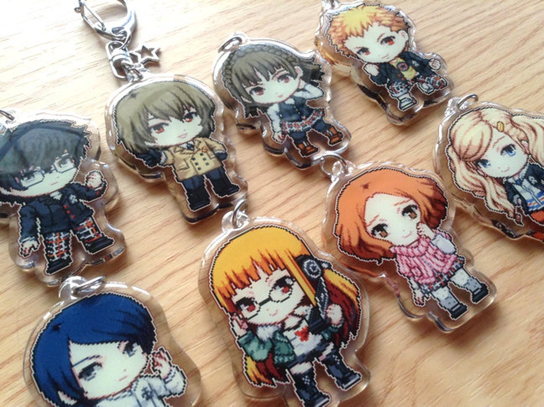 Acrylic Keychain, Futaba Sakura, Akira Kurusu, Futaba Keychain, Ann ...