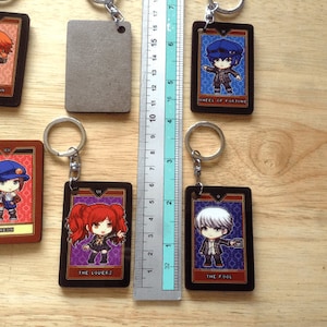 Persona Tarot Keychains, Persona Tarot, Persona Tarot Keychain, Tarot ...