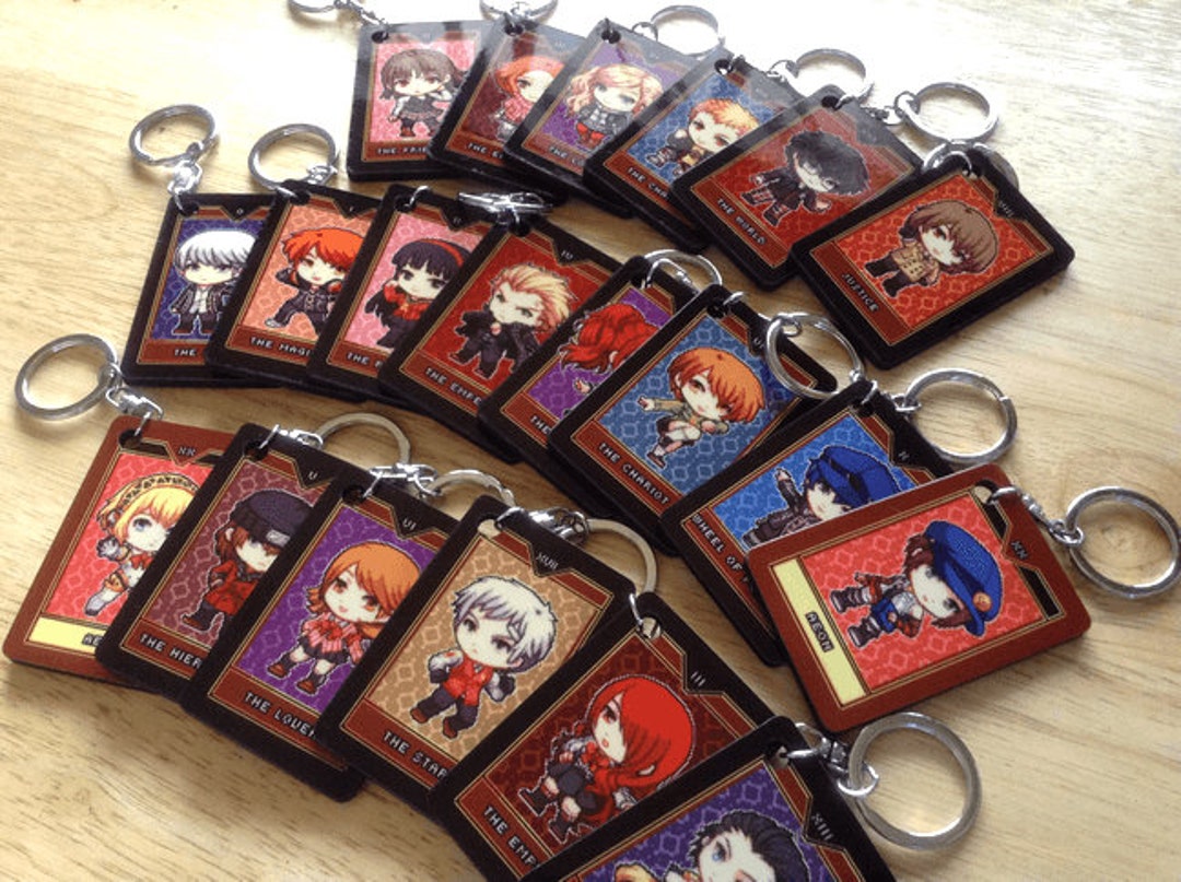 Persona Tarot Keychains, Persona Tarot, Persona Tarot Keychain, Tarot ...