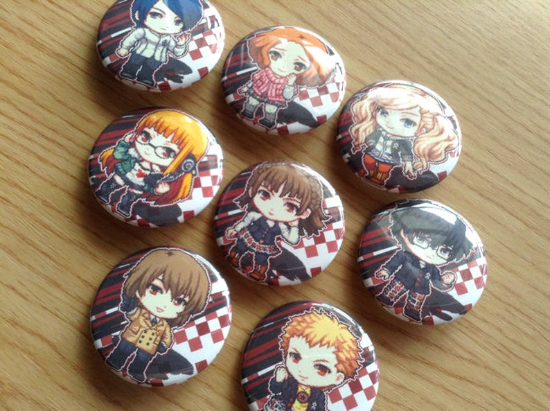Persona Button Pins Persona Pins Futaba Sakura Ann - Etsy