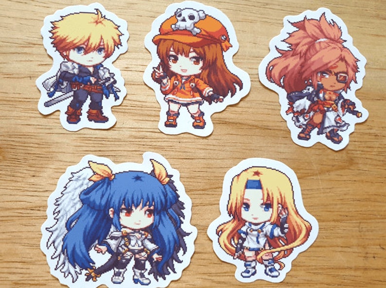 Guilty Gear Vinyl Stickers Guilty Gear Stickers Ky Kiske - Etsy