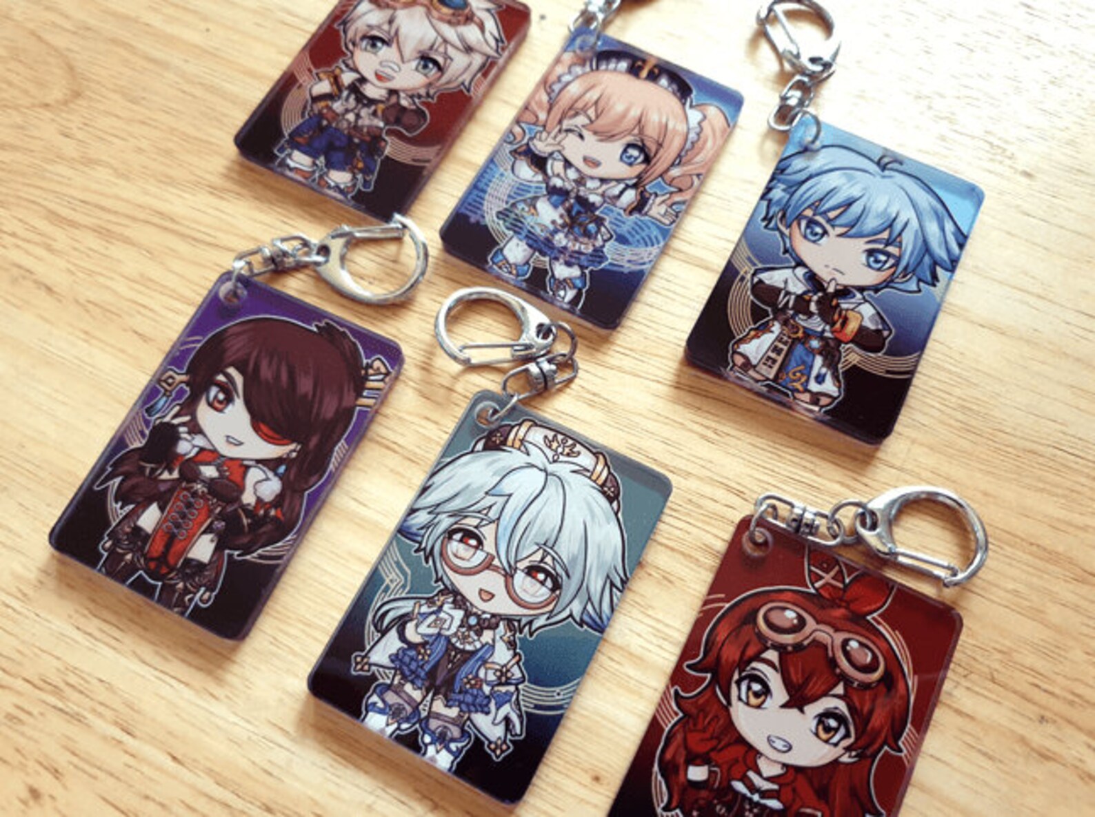 Genshin Impact Acrylic Keychains Genshin Impact keychains | Etsy