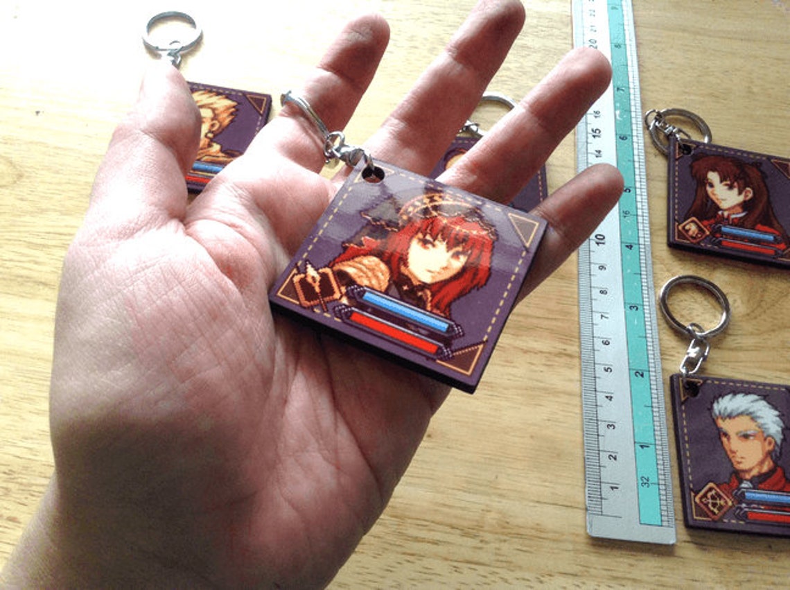 Fate Keychain Fate Grand Order Saber Keychain Gilgamesh | Etsy