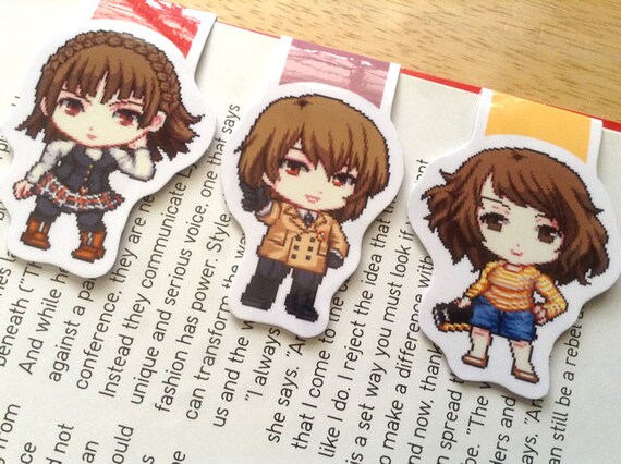 Persona Magnetic Bookmarks Goro Magnetic Bookmark Sadayo - Etsy