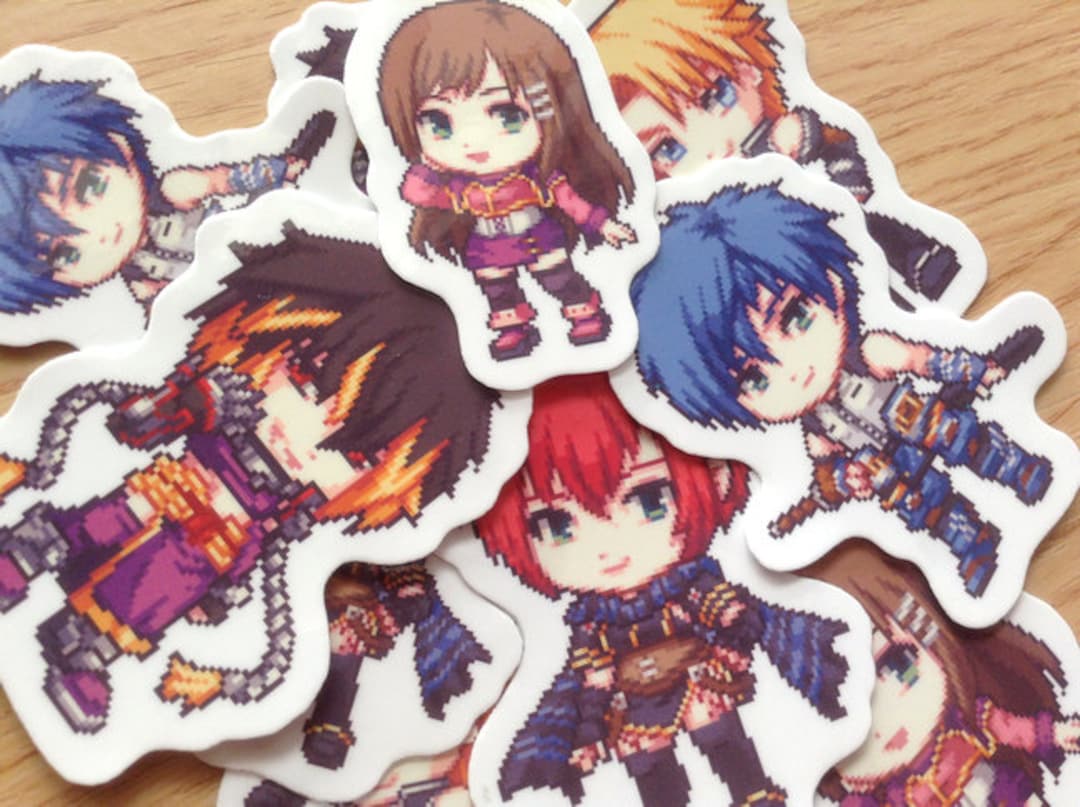 Star Ocean 3 Vinyl Stickers, Video Game Stickers, Albel Nox, Fayt ...