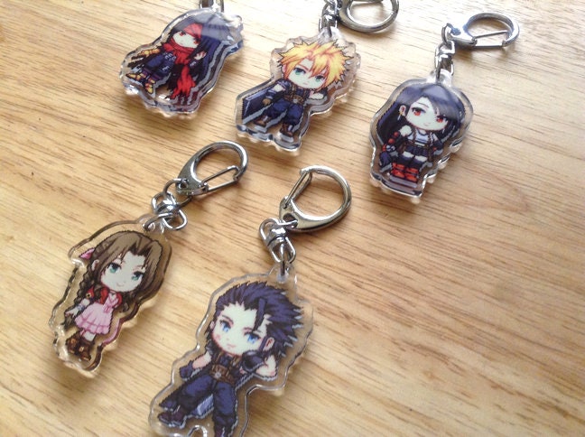 FF7 Acrylic Keychain Cloud Strife Tifa Lockheart Aeris - Etsy
