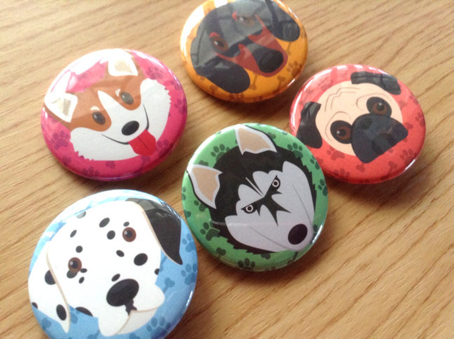 Cute Dog Button Pins Dog Button Pin Dog Pins Corgi Pins - Etsy