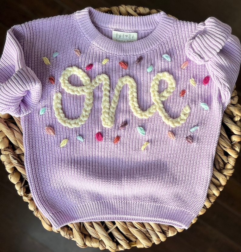 Custom Birthday Sweater One Year Old Birthday Two Year Old - Etsy