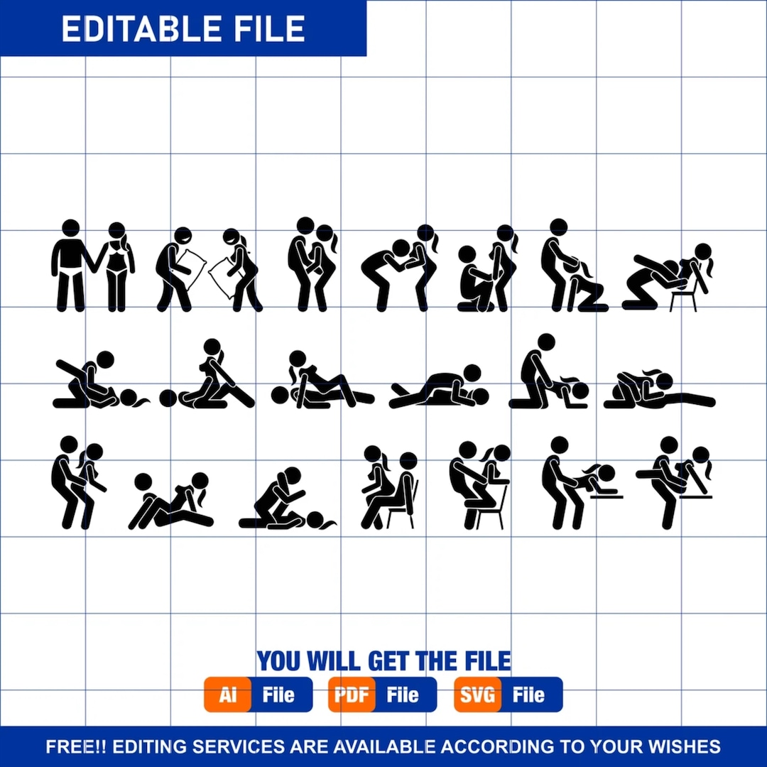 Sex SVG, Sexual Positions EPS, Foreplay Vector, Fuck Positions PNG, Sex ...