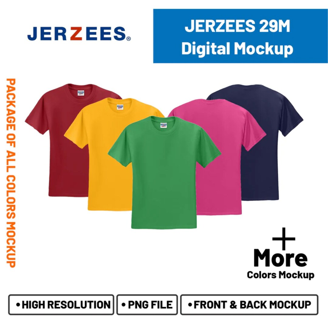 Jerzees Apparel 29M, Jerzees Apparel Mockup 29, 29M, Jerzees Apparel T ...