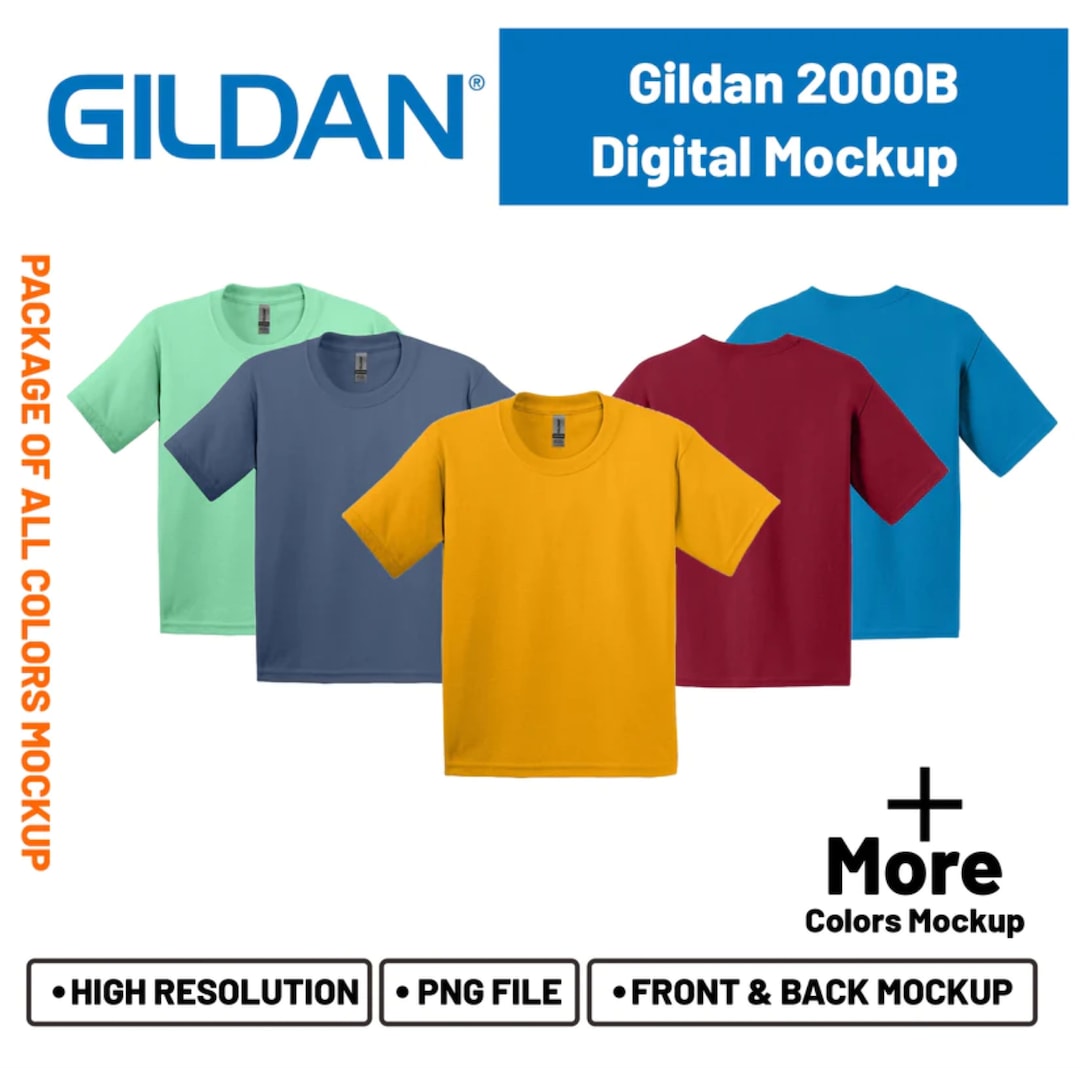 Gildan Mockup 2000B, Gildan 2000B, Gildan Mockup, G2000B, Gildan T ...