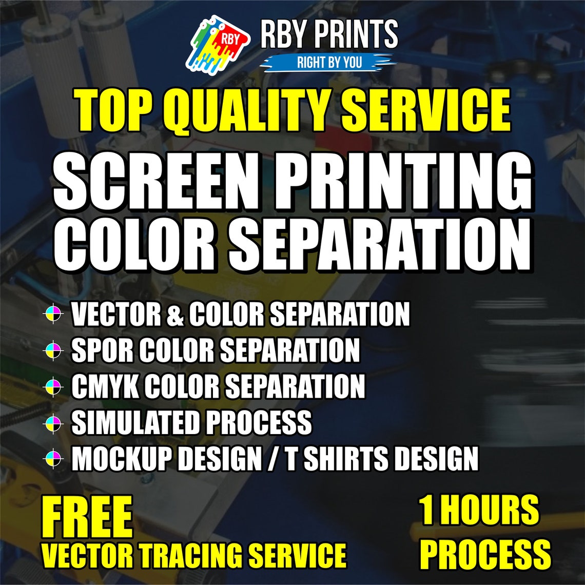 Color Separation for Screen Printing and Art - Color Seps, Spot Color ...