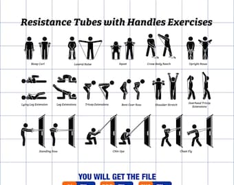Resistance Tubes With Handles Exercises Exercising Stretch Stretches ...