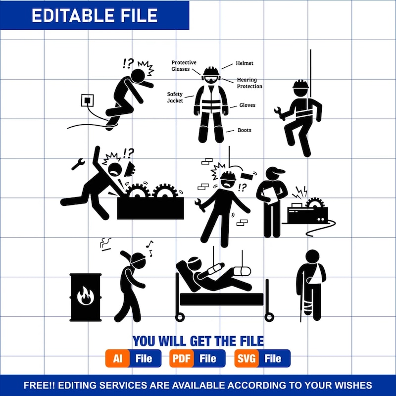 Health and Safety Symbols - Etsy