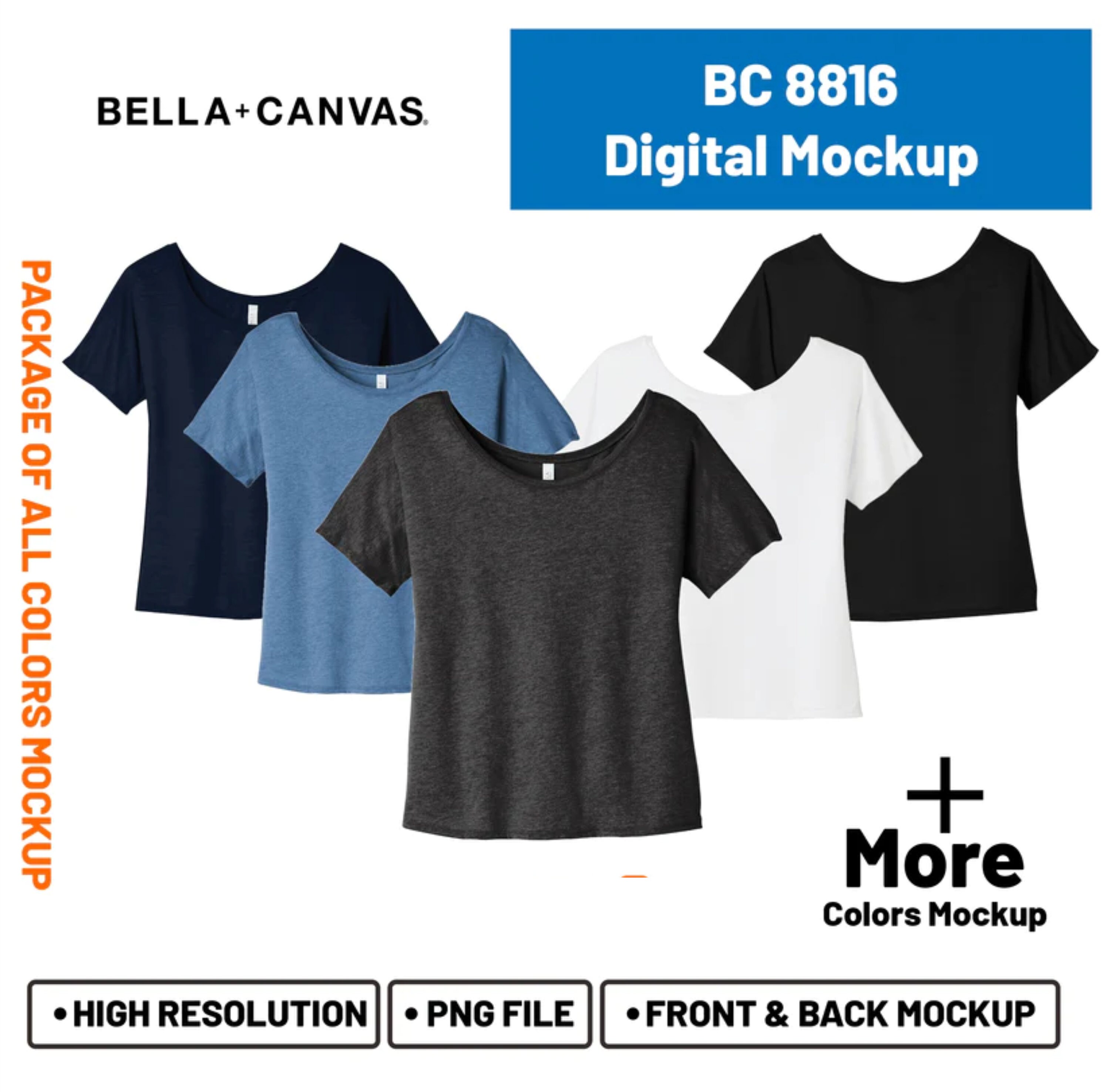 Bella Canvas BC8816, Bella Canvas 8816, Bella Canvas Mockup 8816 ...