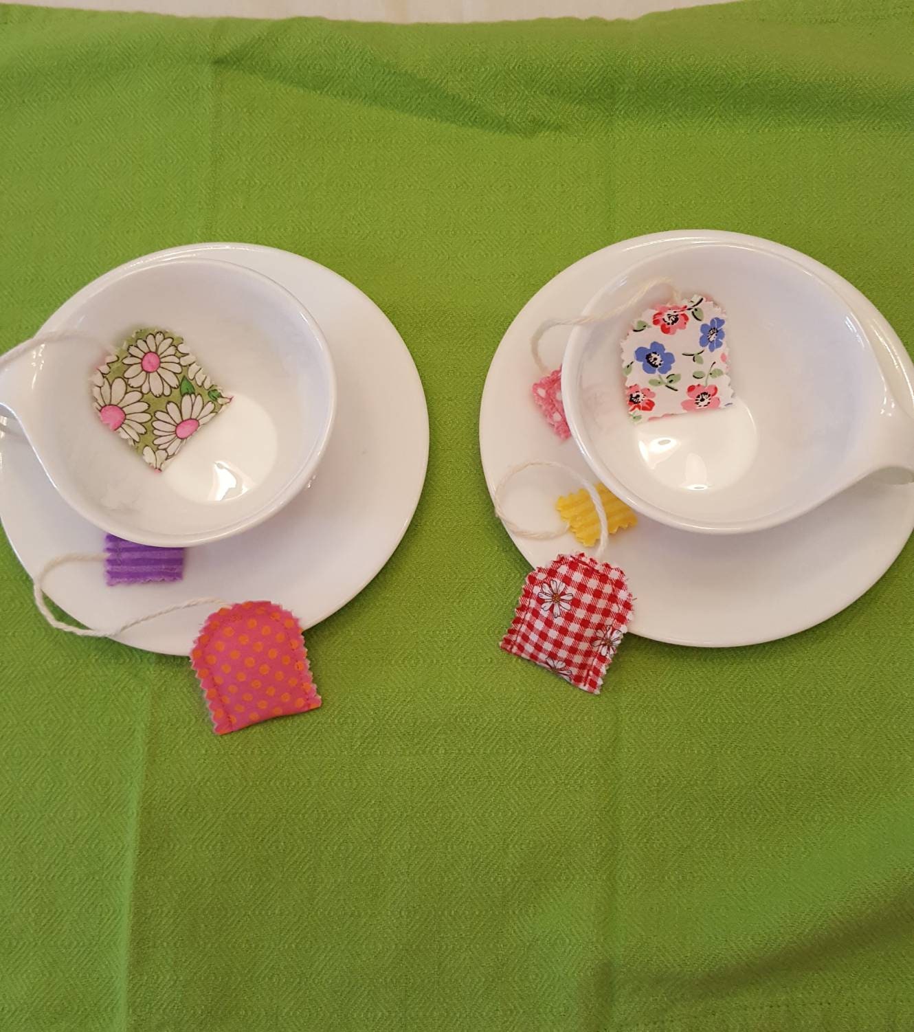 Play Tea Bags, Fabric Tea Bags, Toy Tea Bags, Tea Party, Pretend Tea ...