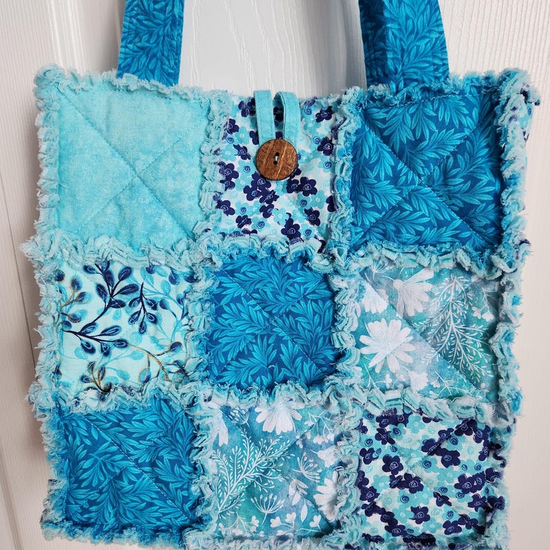 Rag Quilt Tote Bags - Etsy