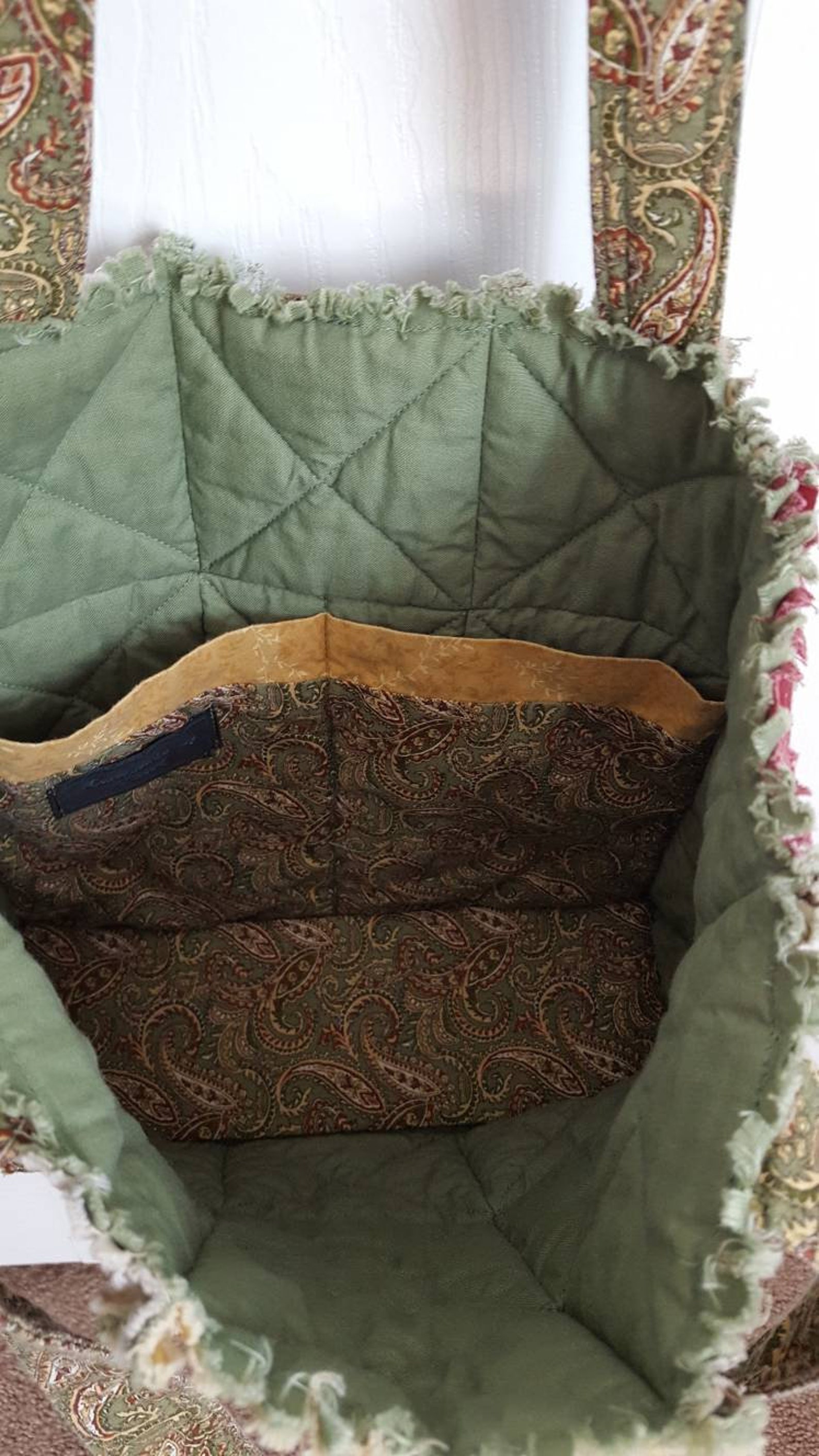 Quilted Rag Purse Quilted Tote Fabric Purse Quilted Purse - Etsy